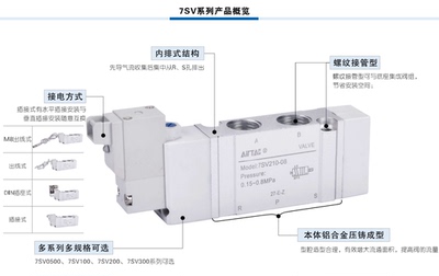 亚德客原装电磁阀AirTac7SV