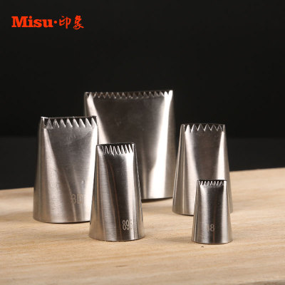 不锈钢排挤花嘴波浪形奶油