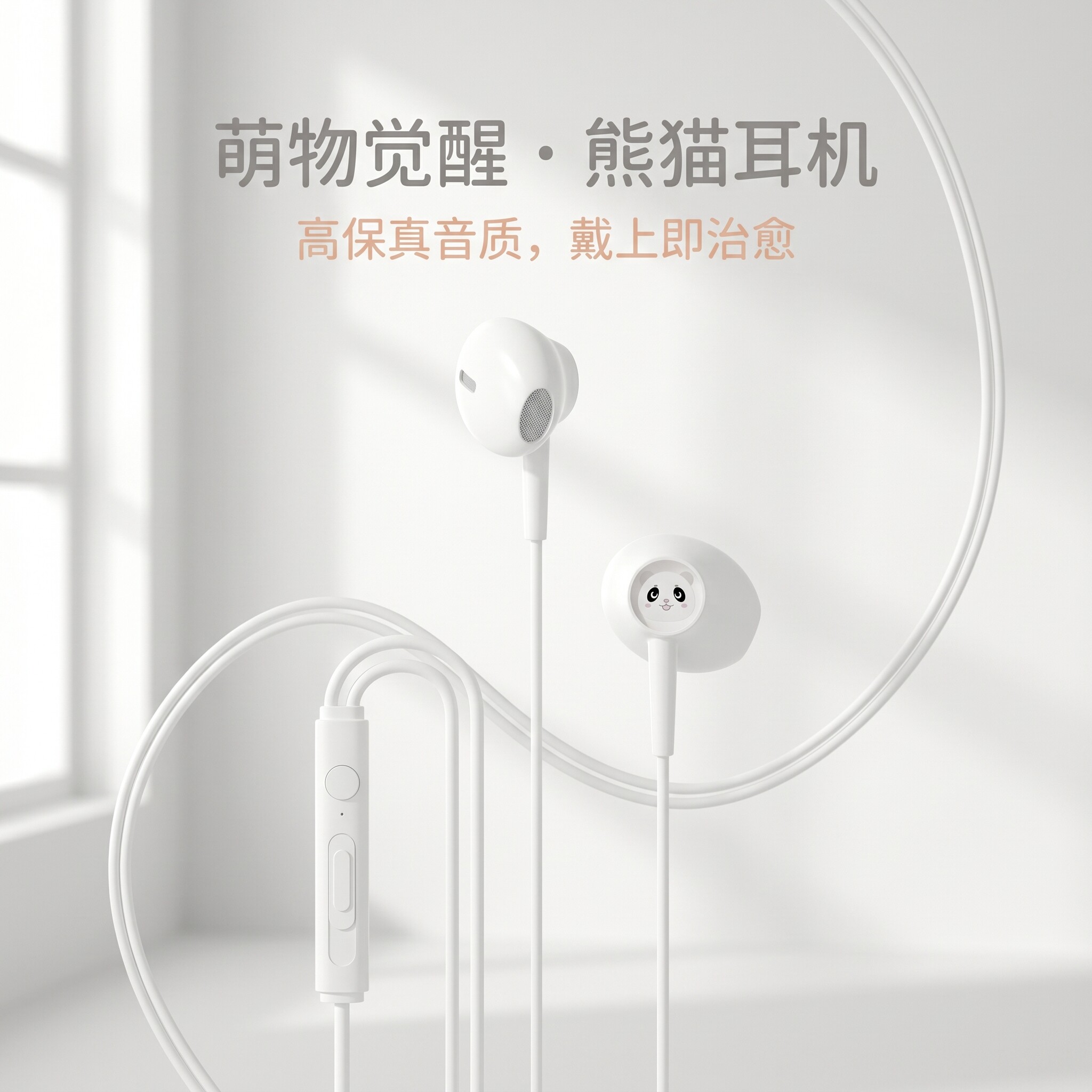 有线耳机半入耳式圆孔电脑适用于华为OPPO小米vivo通用游戏吃鸡