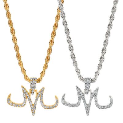 Anime Dragon Ball Necklaces Majin Buu Letter M Necklace Full