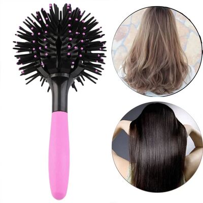 3D Round Hair Brush Hair Styling Comb Salon Make Up 360 Degr