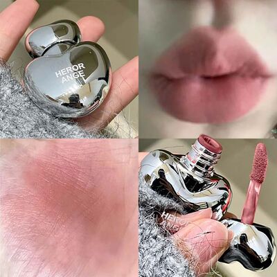 Peach Heart Silky Matte LipglossBlush Low-saturation Gray Pi