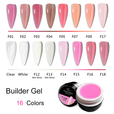 15ml Purple Nude Pink Quick Extension Gel Nail Polsh Finger