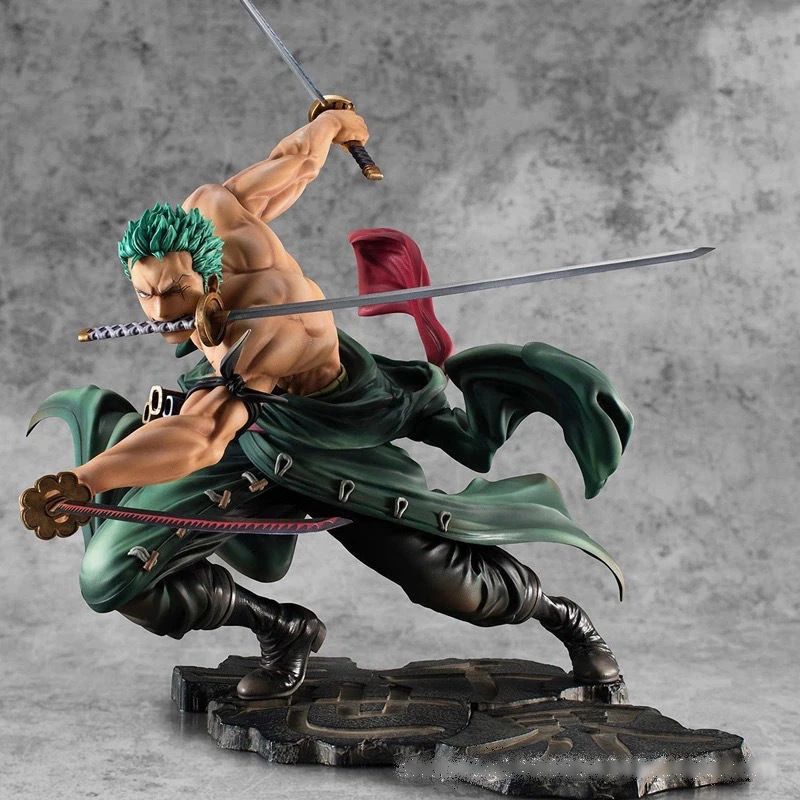 10CM Figure Toys Anime GK Roronoa Zoro Three-blade Sa-maximu