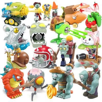1pcs New PLANTS VS ZOMBIES PVZ Pea Shooter Boss Action Figur