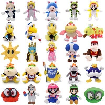 25 Styles Mario Plush Toys Luigi Princess Peach Toad Diddy K
