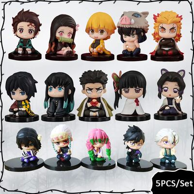 Q Version Demon Slayer 5 Style/Set Sitting Ghost Doll Tanjir