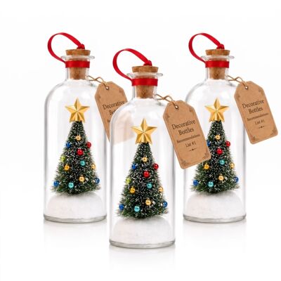Recordable Christmas TreeIna Bottle Ornament,30-Second Voice