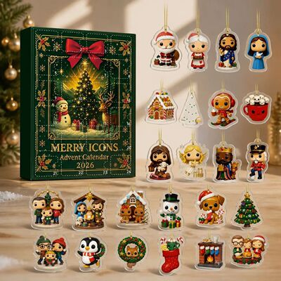 24 day Christmas Countdown Blind Box Santa Claus Gingerbread