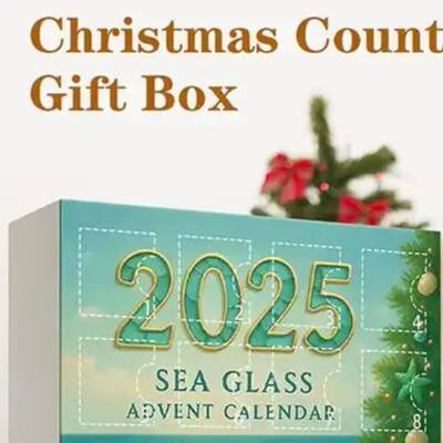 Sea Glass Advent Calendar Simulated Sea Glass Tree Tree Shap