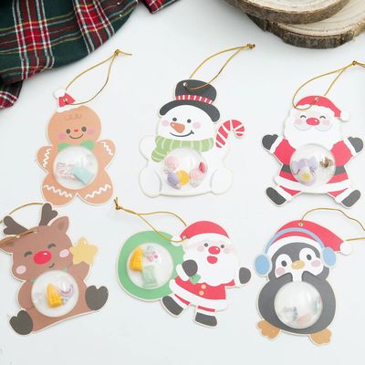 12Pcs Christmas Candy Chocolate Cards Packaging Box Bag Gift