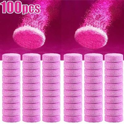 10-100pcs Car Windscreen Effervescent Tablet Solid Cleaner A