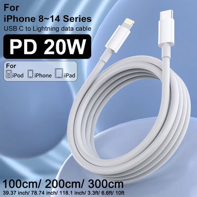 USB C to Lightning MFI certified charger TPE cable suitable for iPhone data cable suitable for iPhon