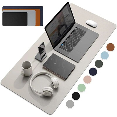 Waterproof PVC Mouse Pad Non-slip Leather Desk Mat Desk Prot