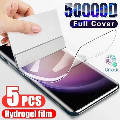 5Pcs Hydrogel Film for Samsung Galaxy S20 S22 S21 S23 S24 Ultra S10 S9 S8 Plus FE Screen Protector f