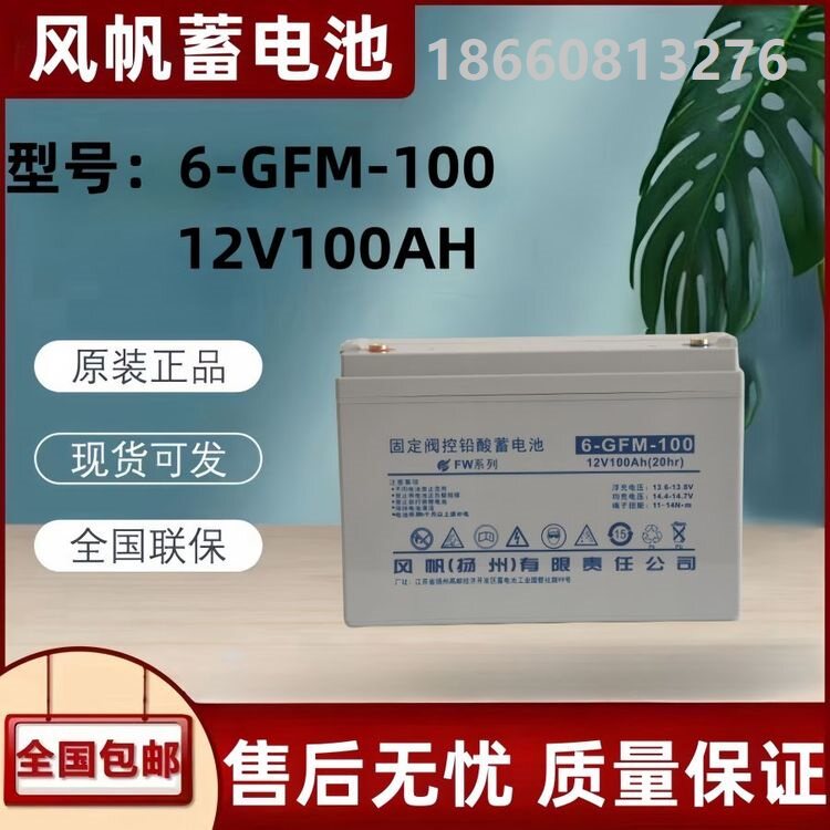 SaiL风帆蓄电池6-GFM-100 12V100AH铅酸直流屏UPS储能船舶太阳能