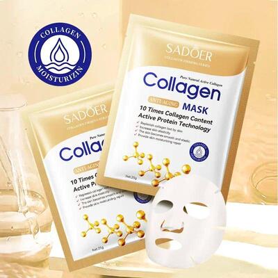 10 pieces of anti-wrinkle collagen mask, moisturizing, rejuv