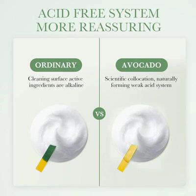 Avocado Facial Cleanser Face Wash Foam Face Cleanser Moistur