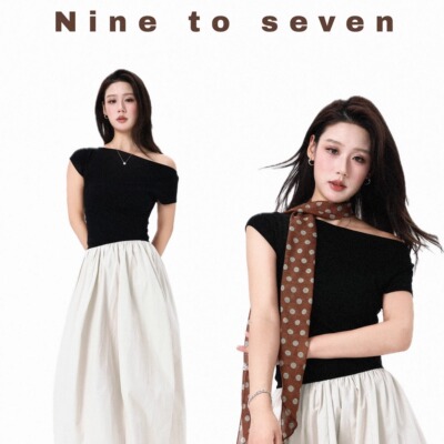 NTS97修身花苞裙连衣裙