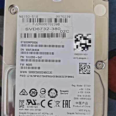 {议价}ST600MP0006 600G 15K 2.5寸SAS 1
