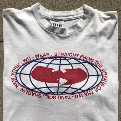 Wu-Tang Clan HIP-HOP VINGATE美式复古短袖t恤潮男女宽松上衣服