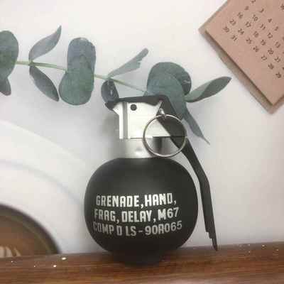 抖音声光M67手雷模型拉环军事手榴玩具军迷M18烟雾手弹闪光震撼弹