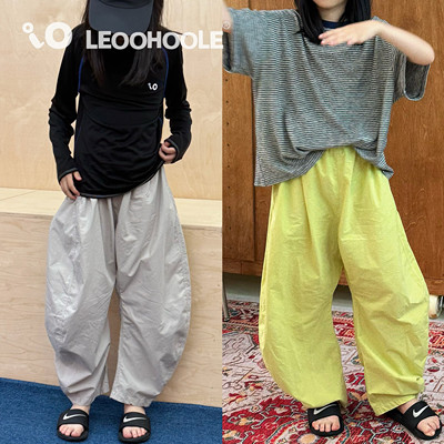 LEOOHOOLE | 哦哦乐  夏日干净清爽水洗棉绝美廓形 弯刀裤防蚊裤