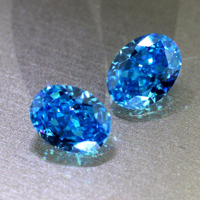 雷迪恩海蓝宝戒面裸石椭圆冰花切