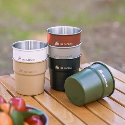 Outdoor 304 stainless steel swallow cup camping beer cup for