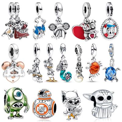 Charms Silver 925  and Duck Pendant Charm Beads Fits Bracele