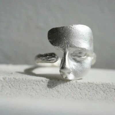 LATS New Creative Mystical Masked Face Open Rings for Women