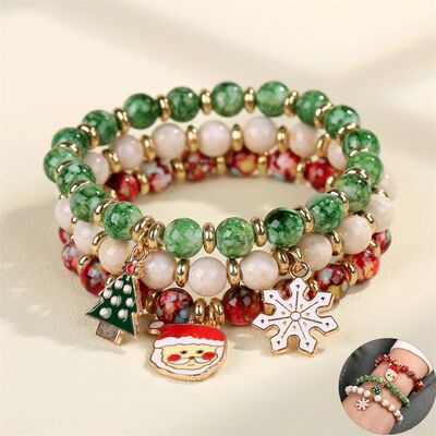 Bohemian Stretch Beads Bracelets for Women Christmas Multila