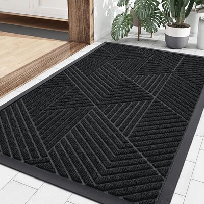 Olanly Inside Front Doormats Low Profile Entryway Rugs Absor