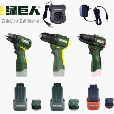 盛隆绿巨人双速手电钻新款16V6116/6816手枪锂电池充电器机头配件