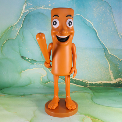 外国AI山海经11寸大号通通通木棍人可动附带底座摆件模型抽象手办