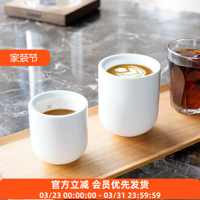 痣birthmark combo杯咖啡馆杯1+1手握套马厚唇白色陶瓷杯手冲浓缩