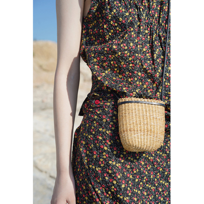 AULDCAT松紧皱皱背心裹裙套装