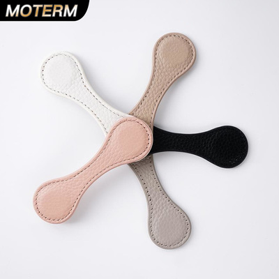 真皮荔枝纹磁力夹书签配件书签夹