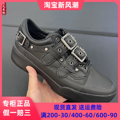 Vans黑色厚底朋克风增高鞋