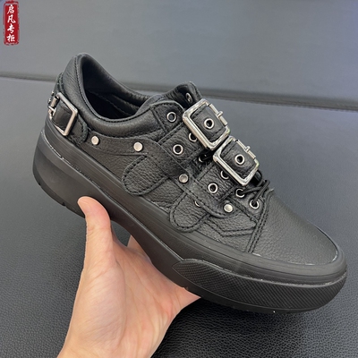 Vans黑色厚底朋克风增高鞋