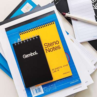 日本KOKUYO国誉拍纸本A5学生用简约文具书写上翻易撕方格笔记本B5考研速记空白加厚草稿纸A4学习用抄写本A6