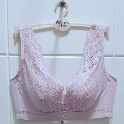 奥尔黛丝特价新款无钢圈文胸蕾丝2734 BC背心式内衣性感聚拢中厚