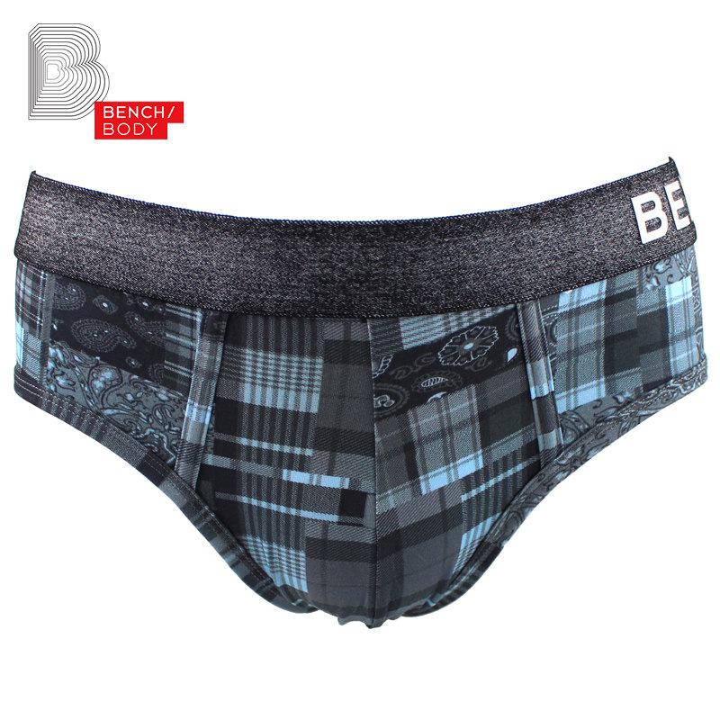 BENCH/BODY/奔趣2025夏新品棉质印花时尚男士中腰三角内裤BUF0164