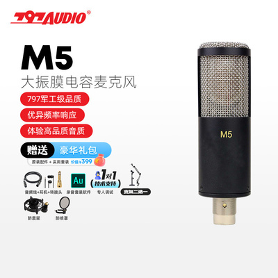 797audiom5专业电容配音麦克风