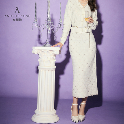 独特设计感毛织半身裙