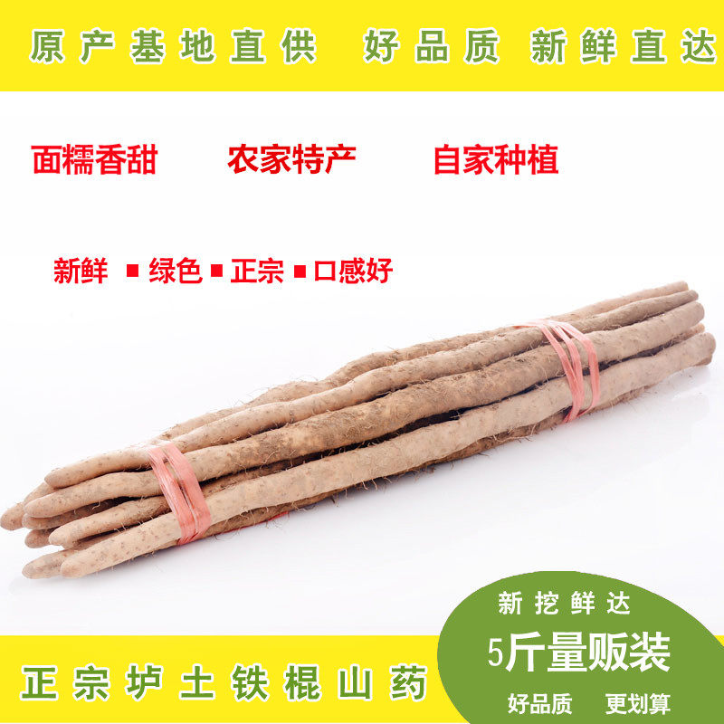 铁棍山药实惠5斤装河北新鲜铁杆淮山农家土特产怀山约