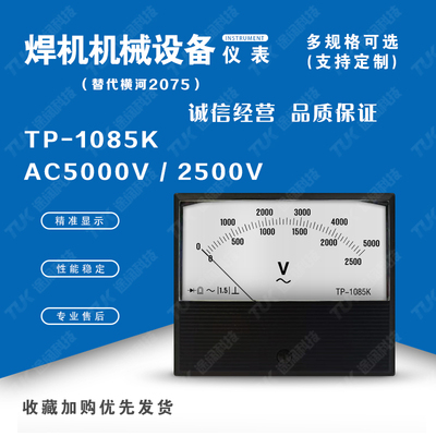 TP1085K-2075AC5000V&2500V替代横河yokogawa发电机指针表电流表