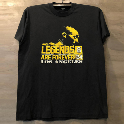 致敬黑曼巴科比美式纯棉短袖T恤