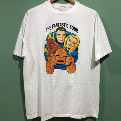 神奇四侠周边美式重磅棉短袖T恤