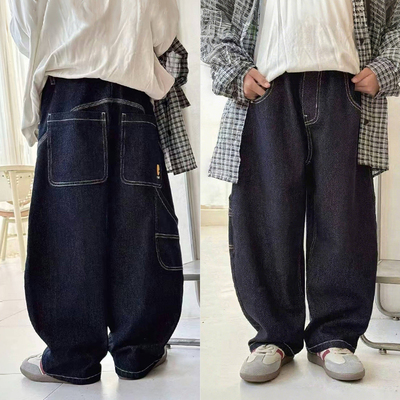 小智同学儿童秋季休闲原色牛仔裤